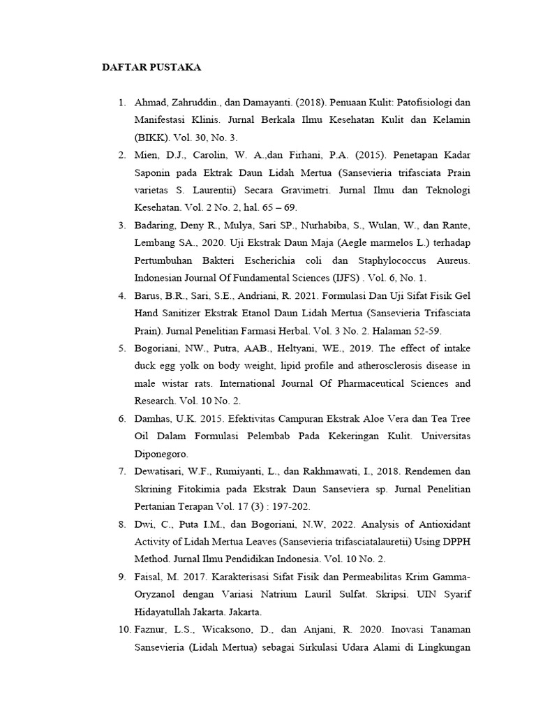 Daftar Pustaka Proposal | PDF