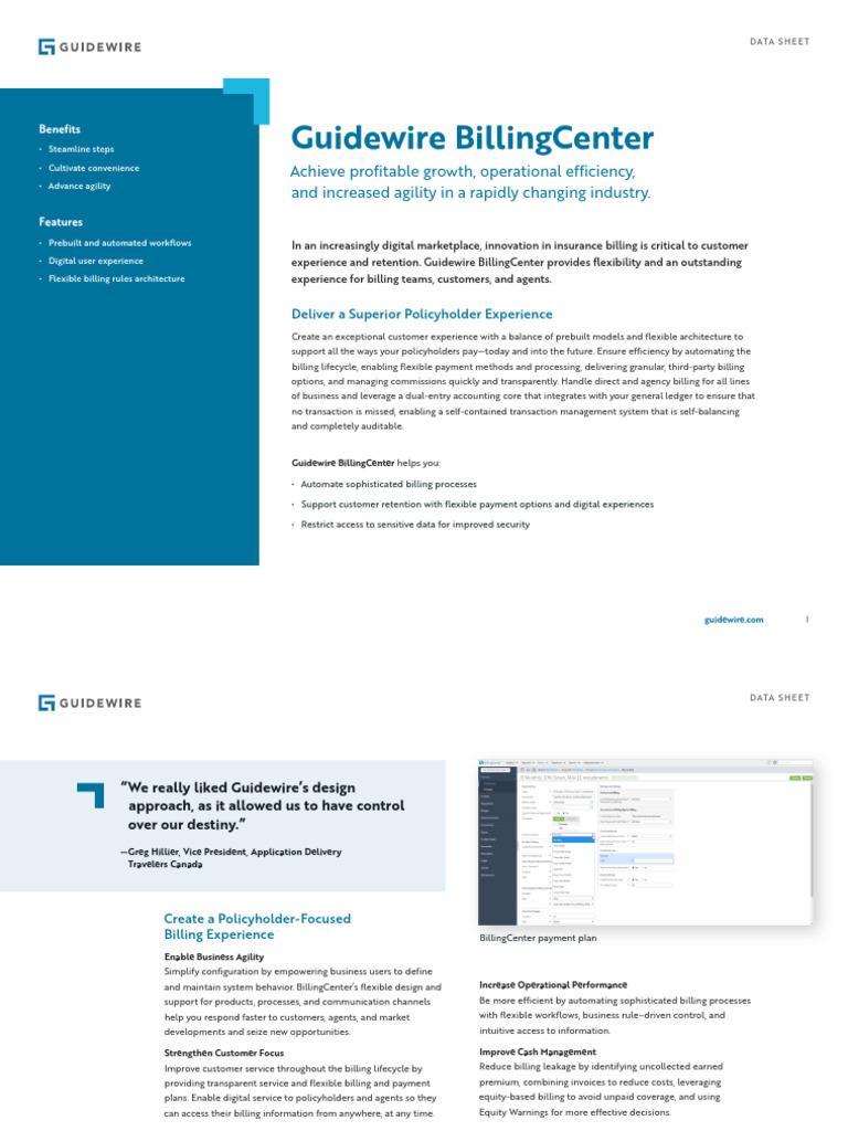 Guidewire BillingCenter Overview | PDF | Automation | Insurance