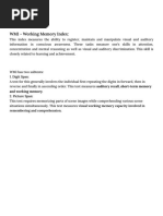 WISC-V Report Sample | PDF | Working Memory | Memory