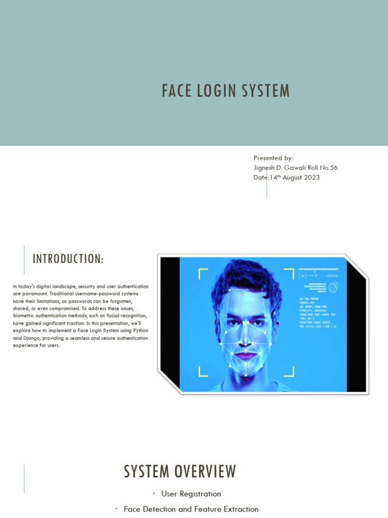 Facial Login System | PDF