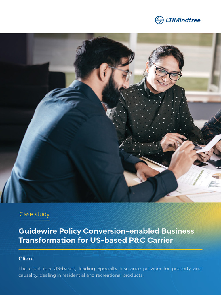 LTI Case Study Guidewire Policy Conversion | PDF | Economies | Information Technology
