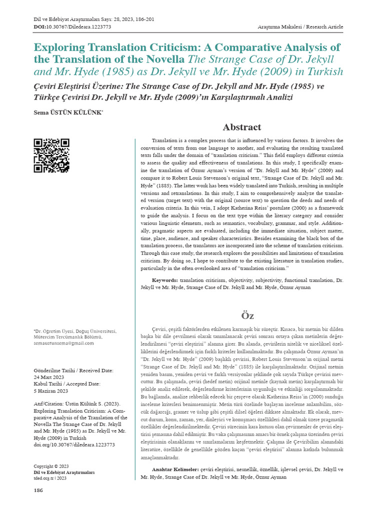 Exploring Translation Criticism | PDF