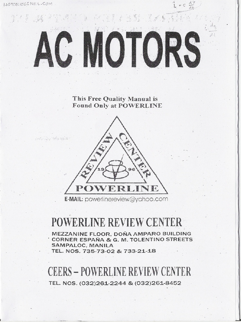 AC Motors | PDF | Electric Motor | Electric Power