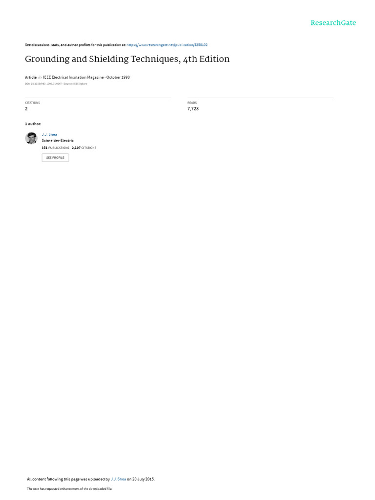 Grounding and Shielding Techniques 4th Edition | PDF | Computers