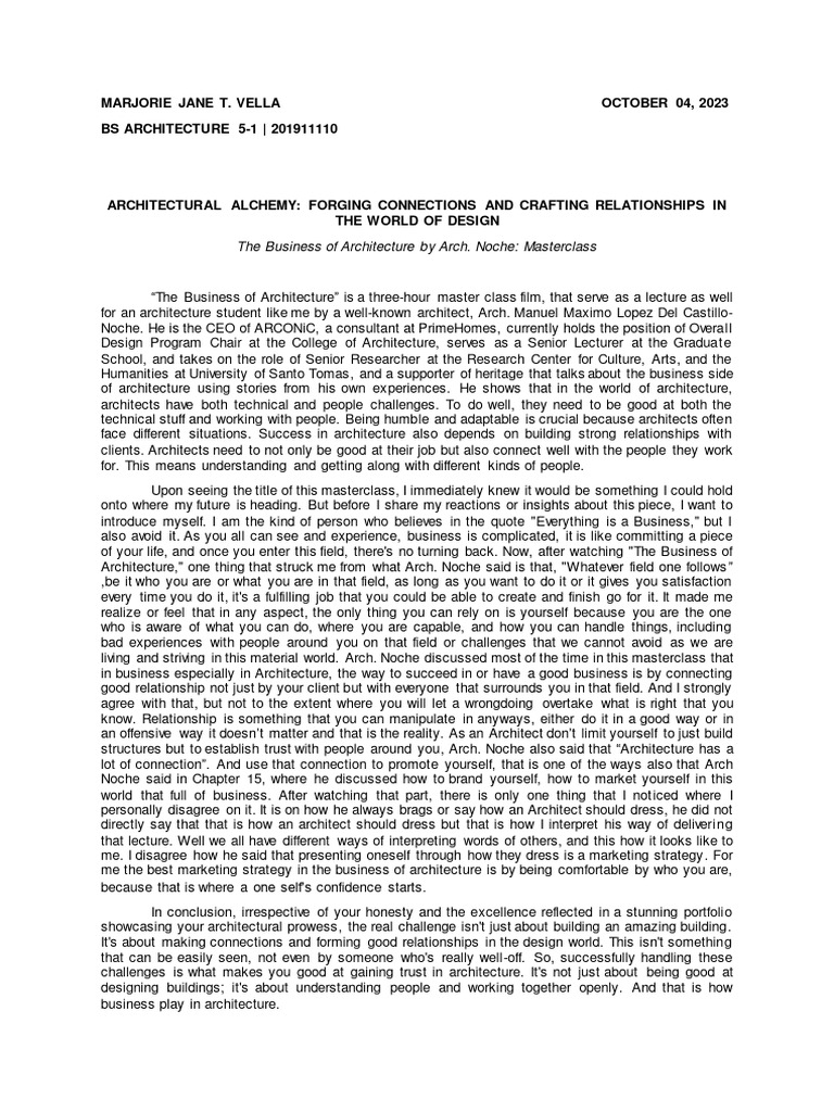 Architectural Alchemy | PDF