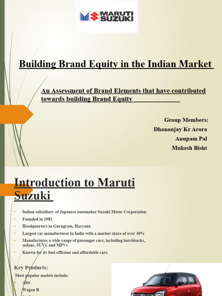 Maruti Suzuki | PDF
