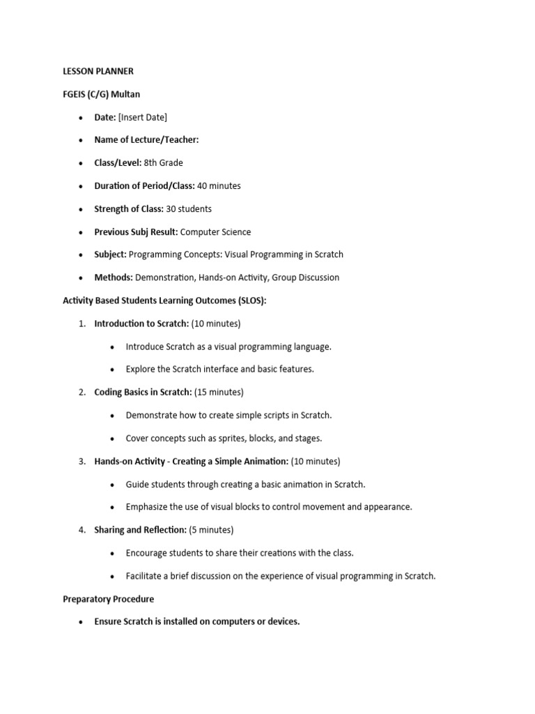 Lesson Planner 12 | PDF | Art