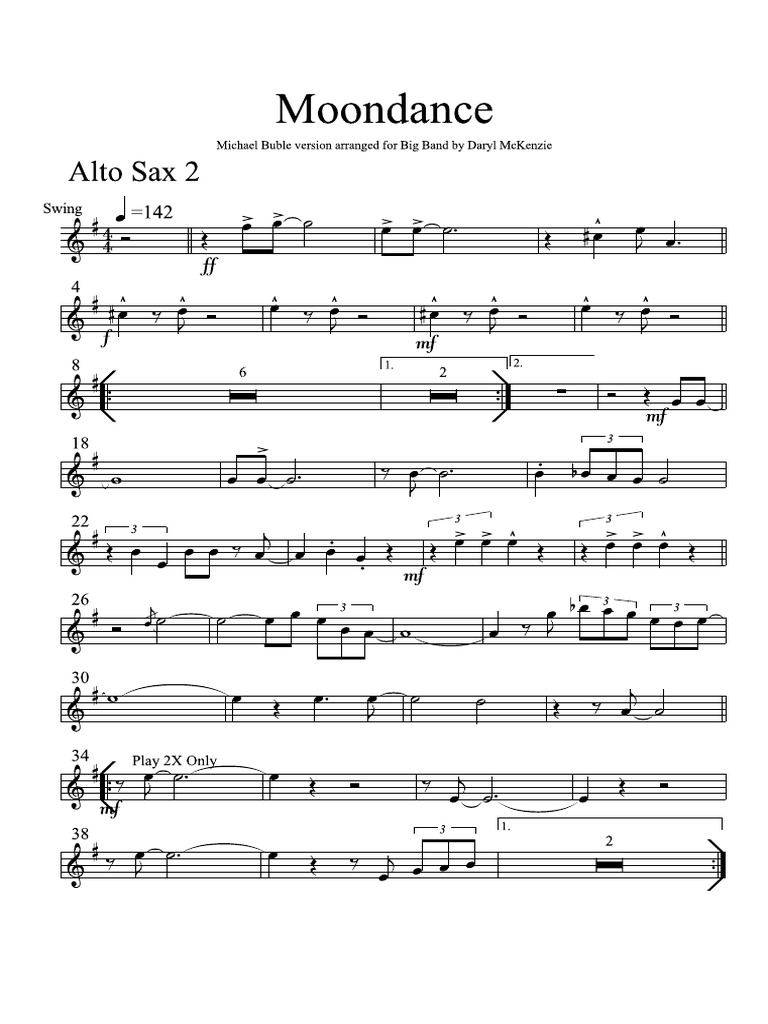 Moondance II Alto | PDF