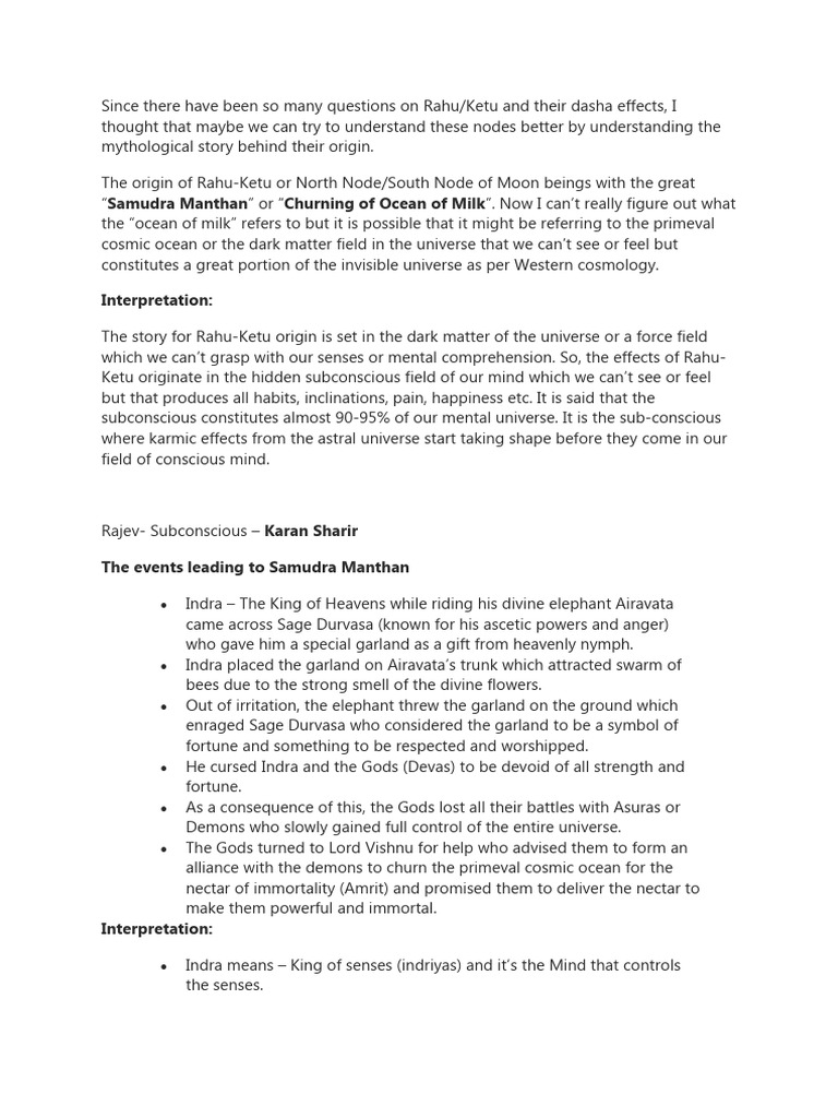 Since There Have Been So Many Questions On Rahu | PDF | Planets In ...