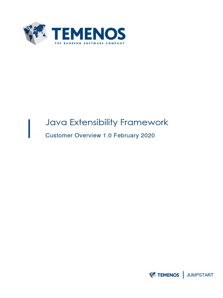 Java Extensiblity Framework Customer Overview 1.0 | PDF | Java (Programming Language) | Software ...