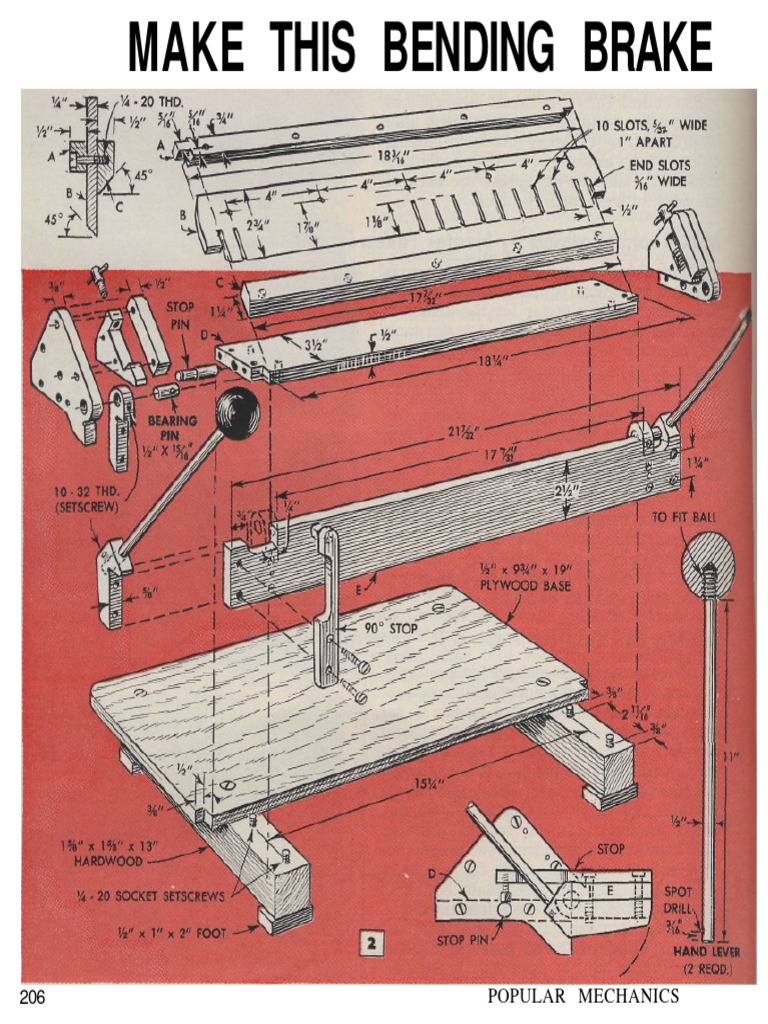Compact Sheet Metal Bending Brake | PDF | Home & Garden | Computers