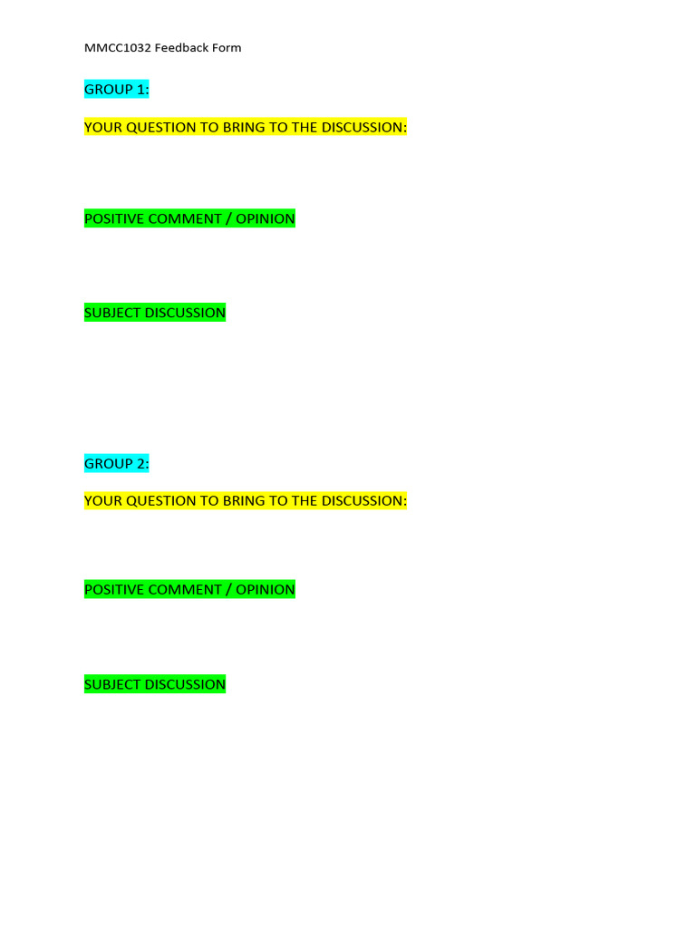 Mmcc1032 Feedback Notes Pdf