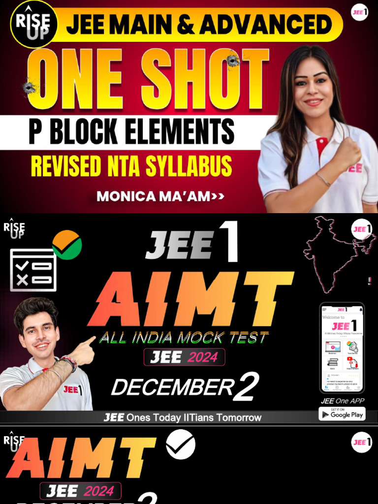 P Block Elements Notes For JEE Mains | PDF | Chlorine | Phases Of Matter