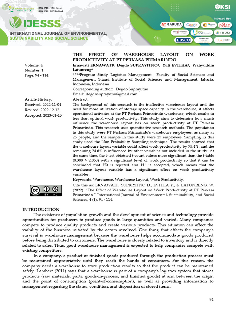 Jurnal Tata Letak | PDF | Warehouse | Goods