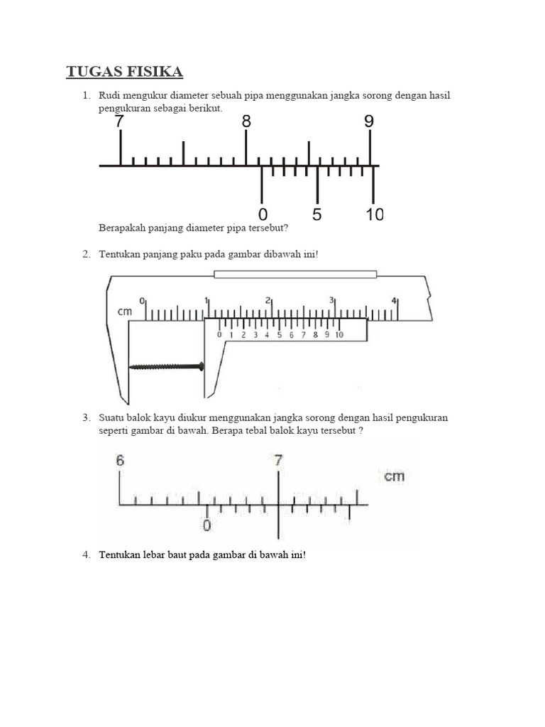 Tugas Pengukuran Jangka Sorong dan Mikrometer | PDF