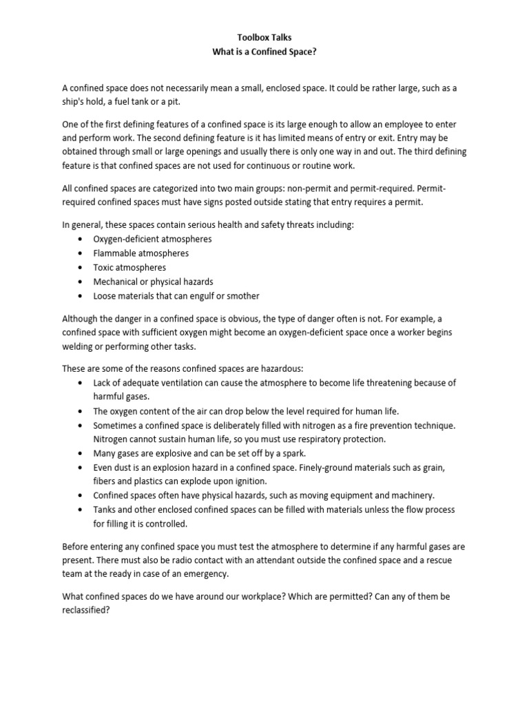 TBT | PDF | Safety | Occupational Safety And Health