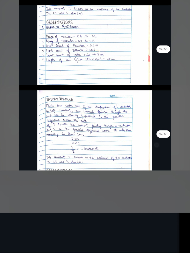 To Determine Resistivity of Two /three Wires by Plotting A Graph | PDF