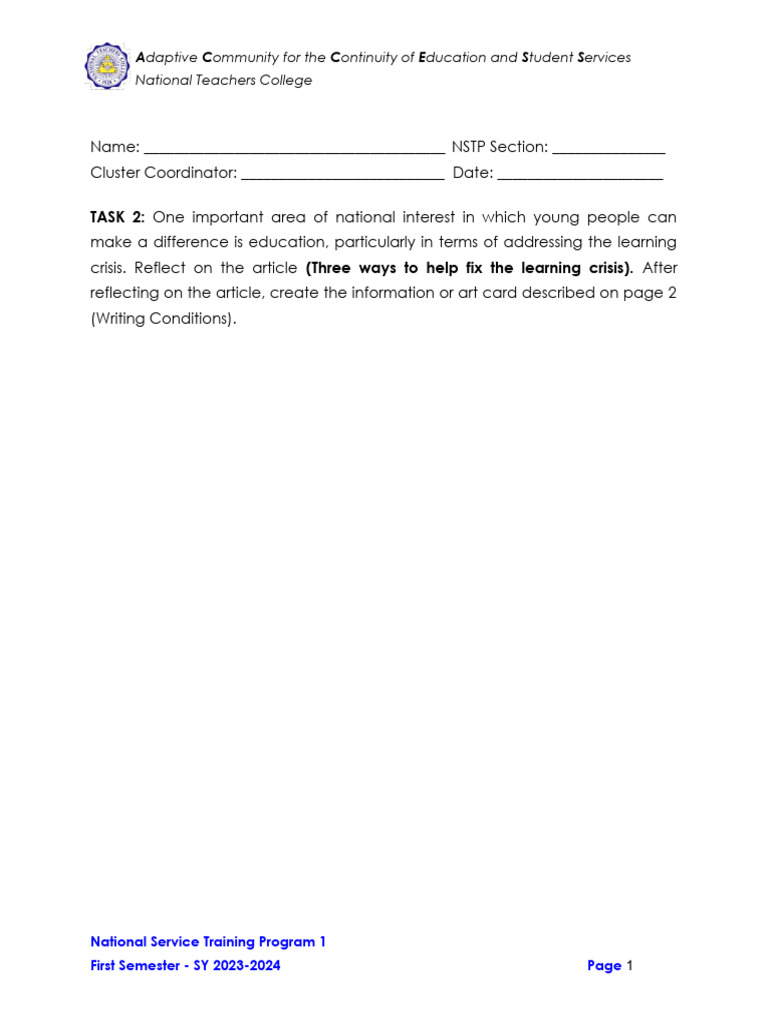 Modules 2-3 Task 2 | PDF