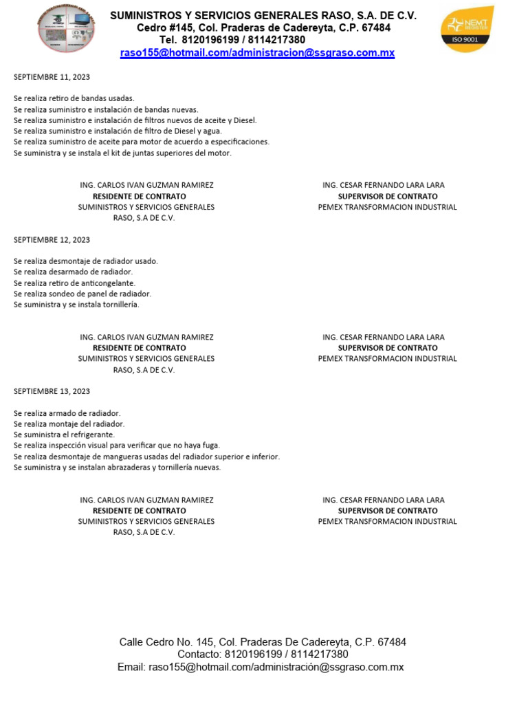 Bitacora Madero Quiroga 1 | PDF | Inyección de combustible | Bomba