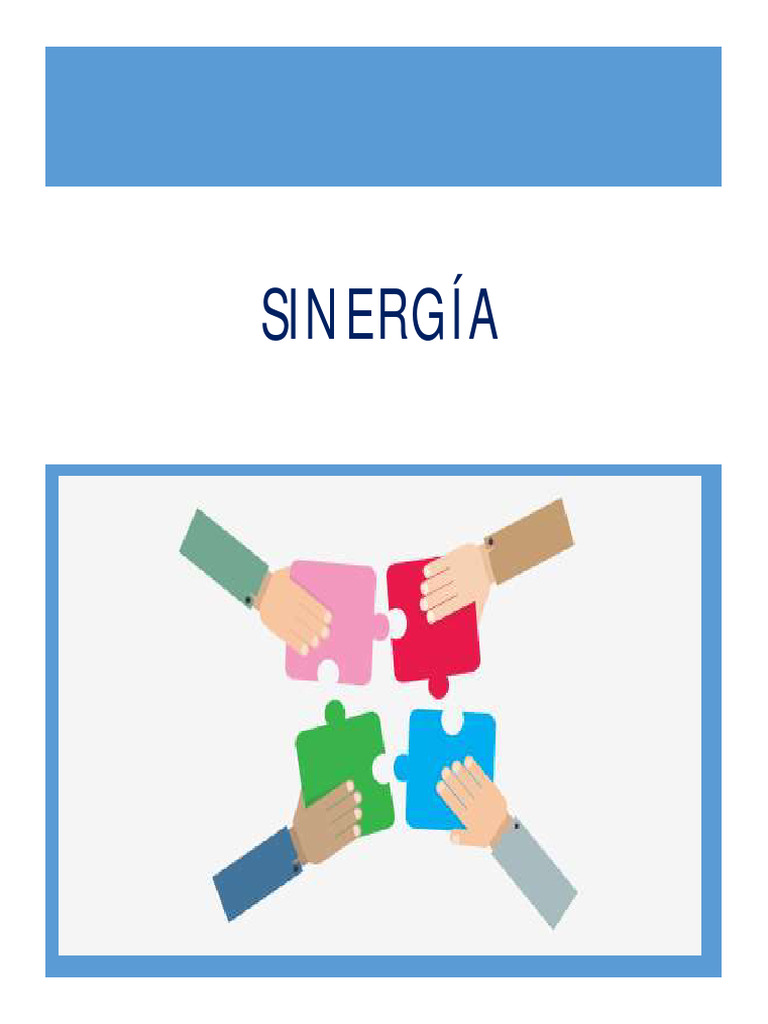 TRABAJO EN EQUIPO Y SINERGÍA | PDF