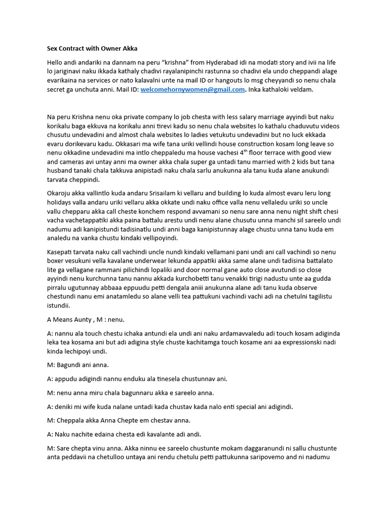 Sex Contract With Owner Akka Pdf 