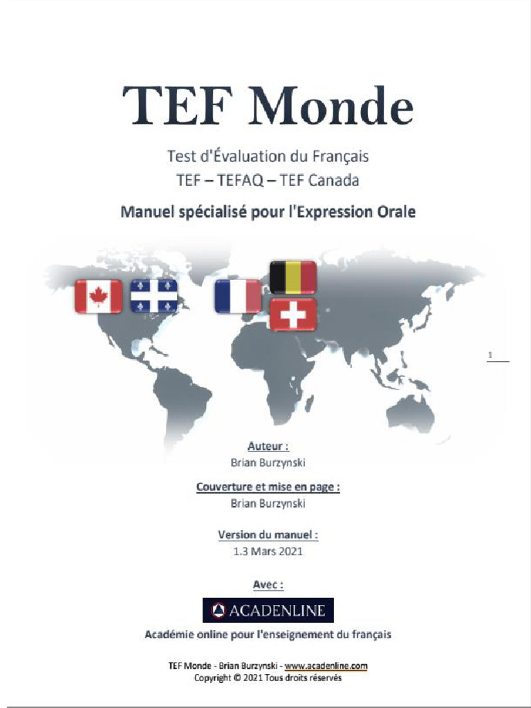 TEF Monde | PDF