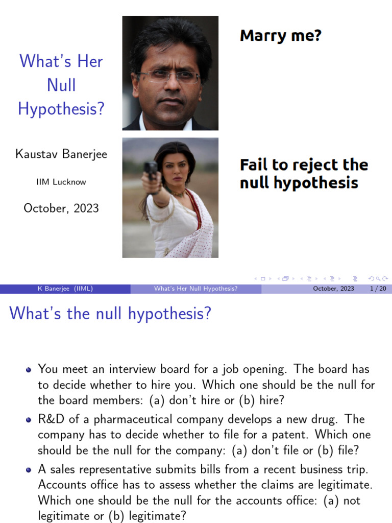 Null Hypothesis | PDF | P Value | Null Hypothesis