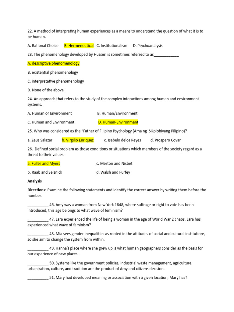 Diss Final Exam | PDF