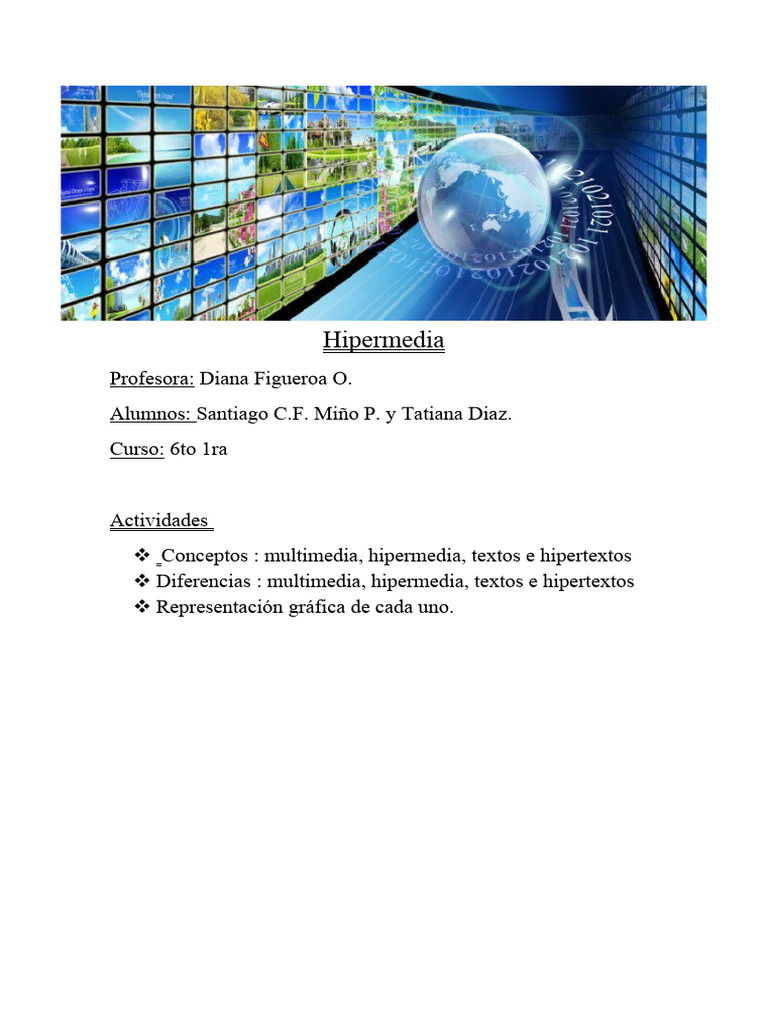 Conceptos de Multimedia y Hipermedia | PDF