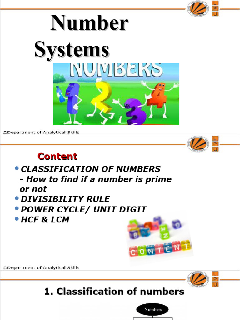 1 Number System | Download Free PDF | Numbers | Prime Number