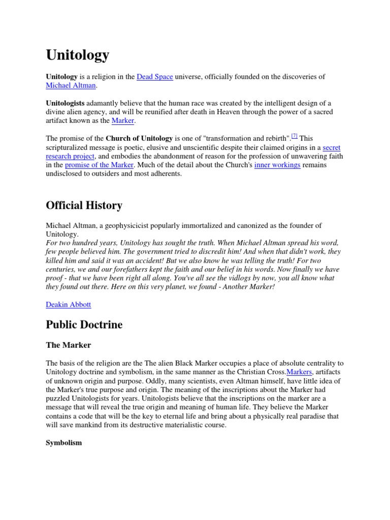 Unitology: Official History | PDF