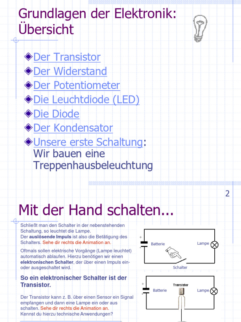 00 Grundlagen Der Elektronik | PDF