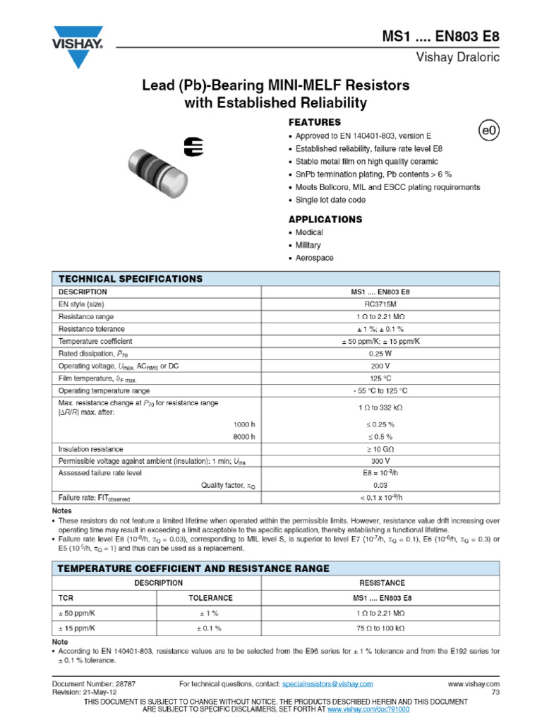 MS1 .... EN803 E8 Datasheet | PDF