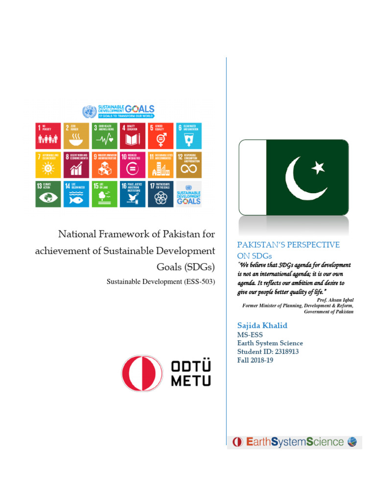 National_Framework _of_Pakistan_for_achievement_of_SDGs | PDF ...