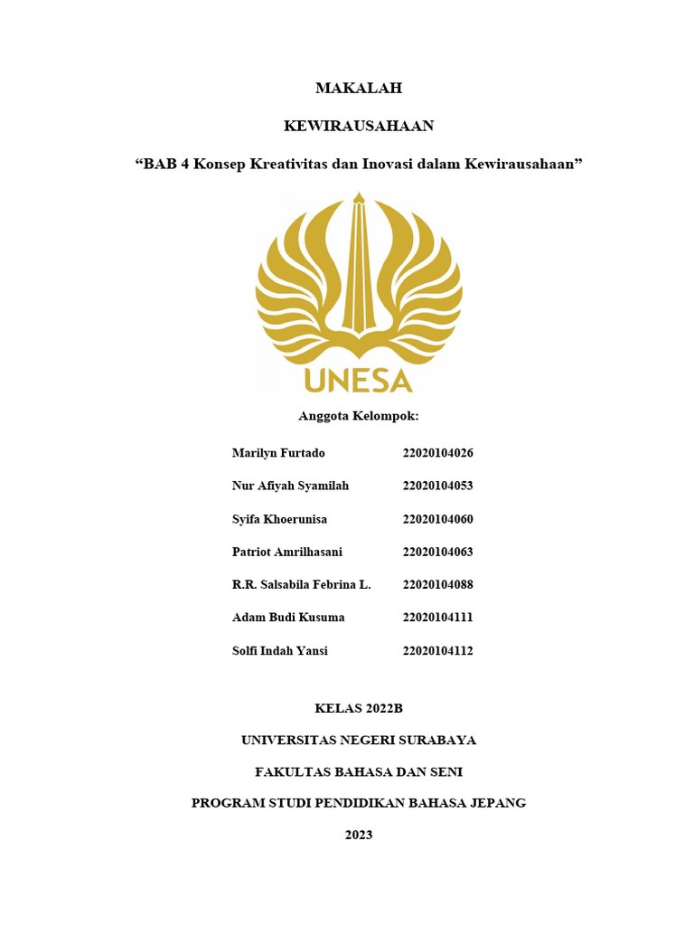 KWU - Kel 4 - Bab 4 | PDF