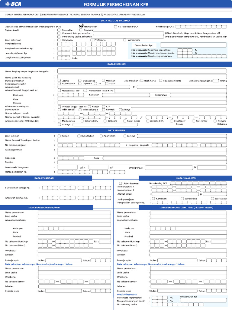 Form KPR + SP LTV Gabung | PDF