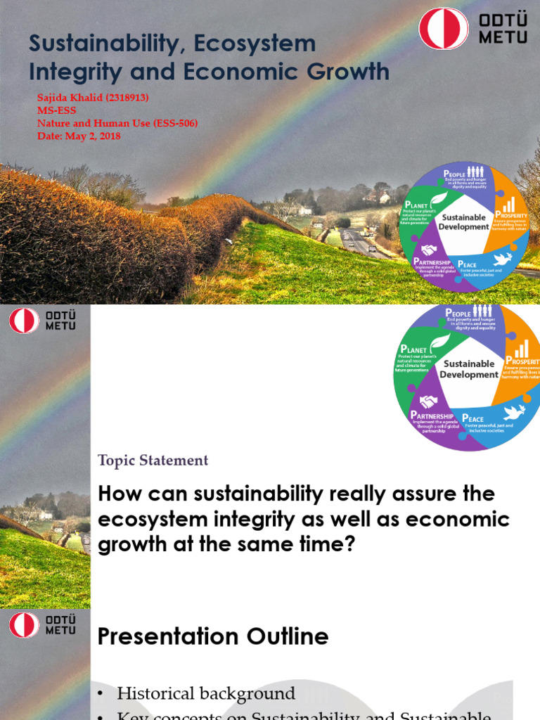 Sustainability Ecosystem Integrity Economic Growth | PDF Sustainability Ecosystem Integrity Economic Growth | PDF