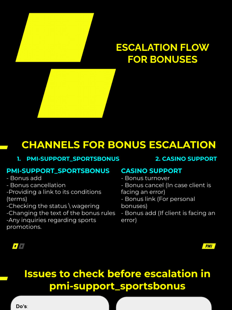 ESCALATION FLOW FOR BONUSES | PDF