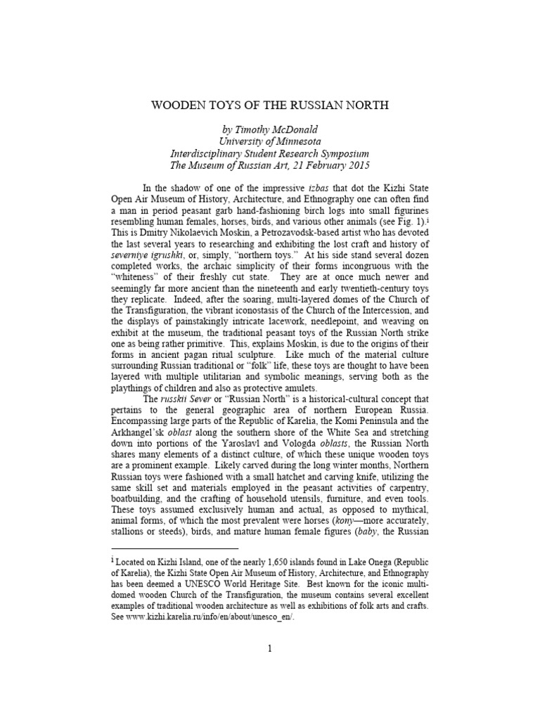 Wooden Toys of The Russian North by Timothy McDonald | PDF | Idolatry ...