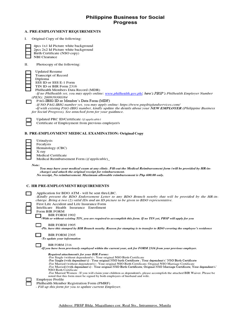 List of Requirements - Merged | PDF