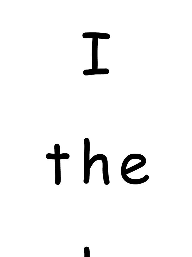 Tricky Words 1 | PDF