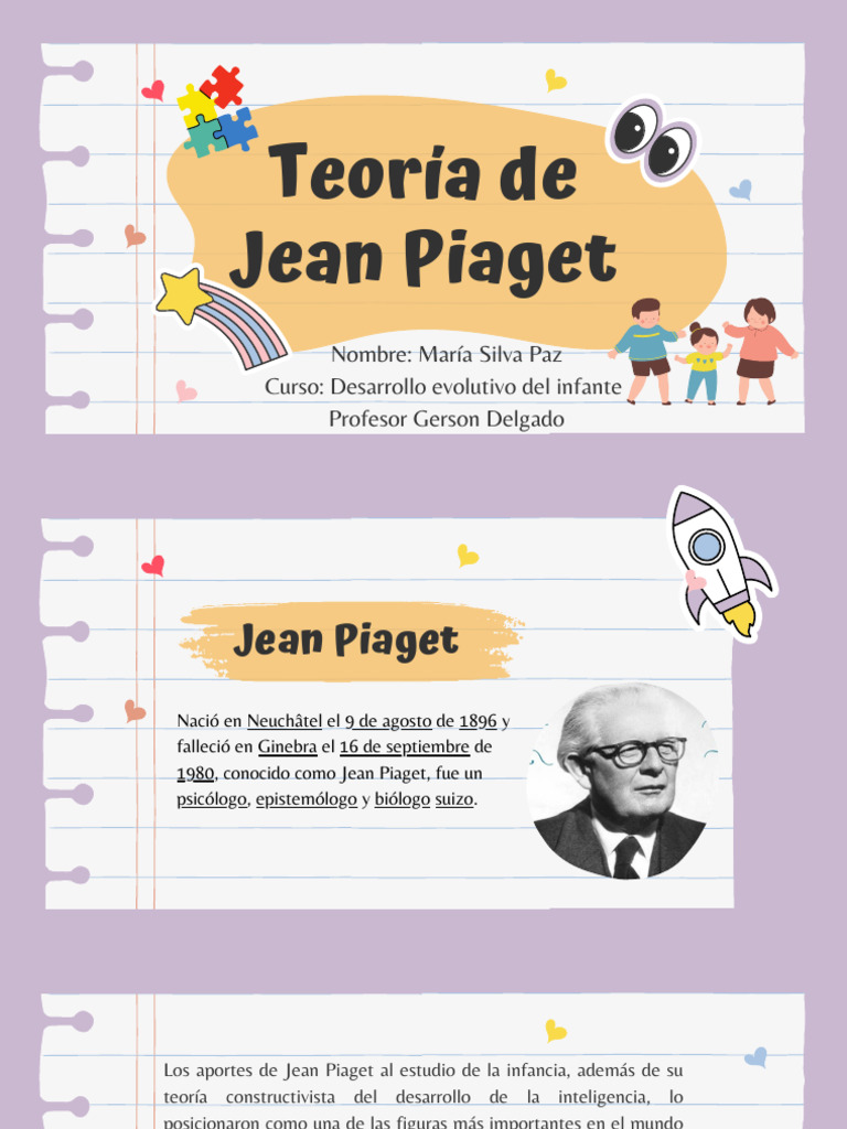Teoría Cognoscitiva de Piaget | PDF | Ciencia y matemáticas