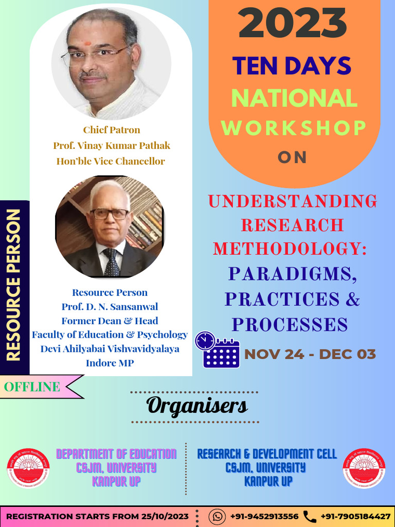 Workshop Brochure Pdf Science Cognition