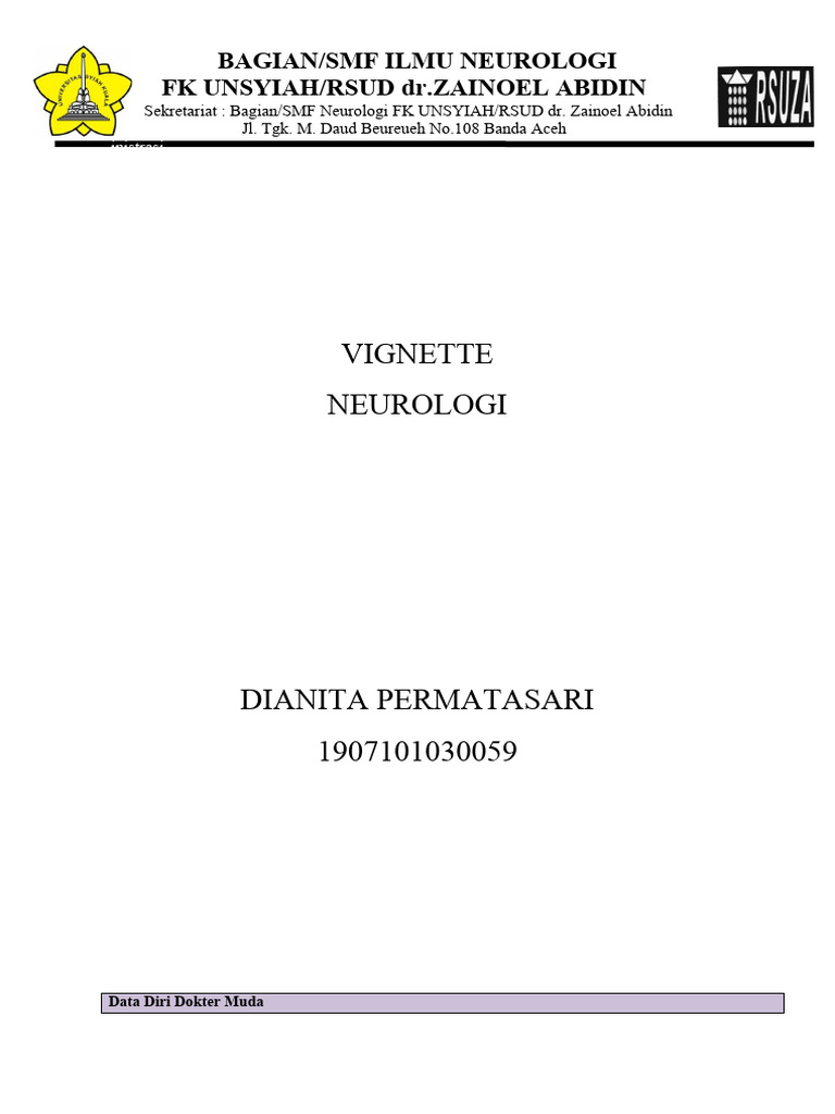 Vignette Neurologi - Dianita | PDF | Pengembangan Diri | Kesehatan Holistik