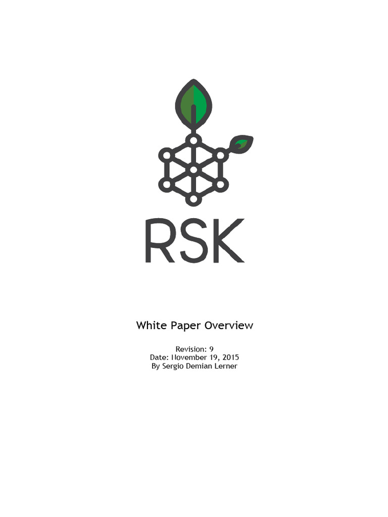 RSK White Paper-Original | PDF | Bitcoin | Cryptocurrency