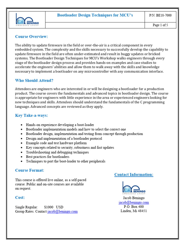 Bootloader Techniques | PDF