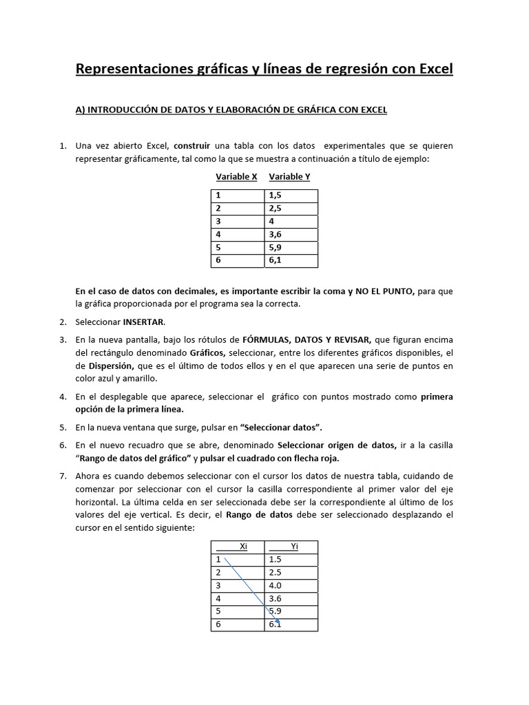Líneas de Regresión Con Excel-W10 - 20-212 | PDF