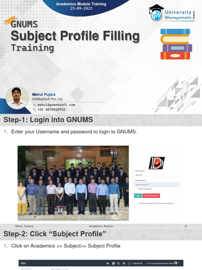 GNUMS Subject Profile Training Guide | PDF | World Wide Web | Internet ...