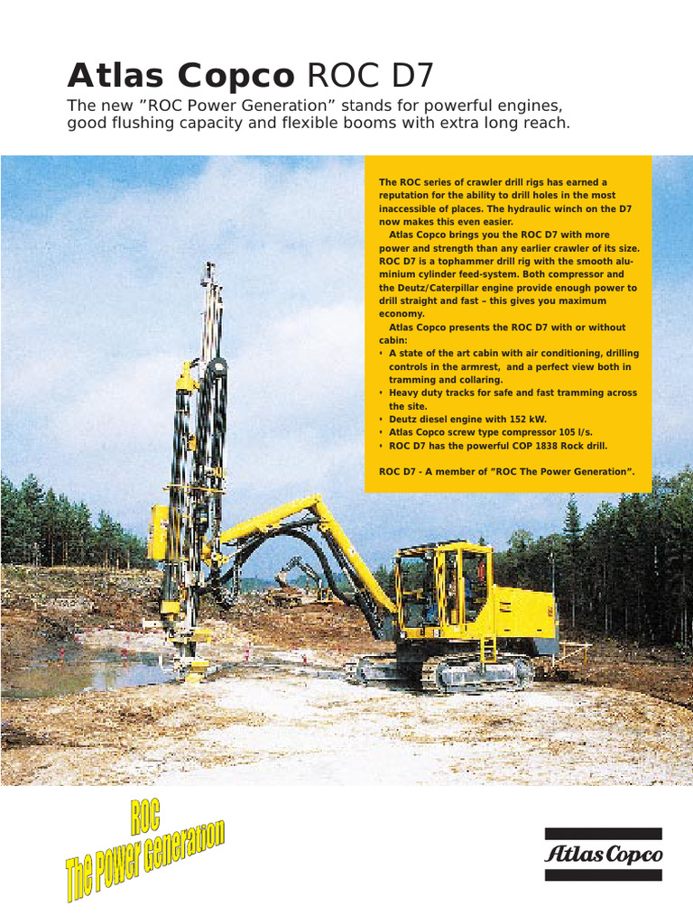 Technical data ROC D7 - Atlas Copco | PDF