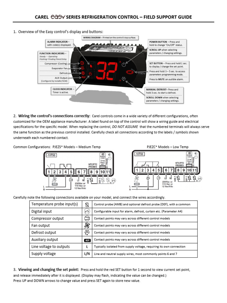 Carel Pjez Field Guide | PDF | Parameter (Computer Programming) | Electric Power